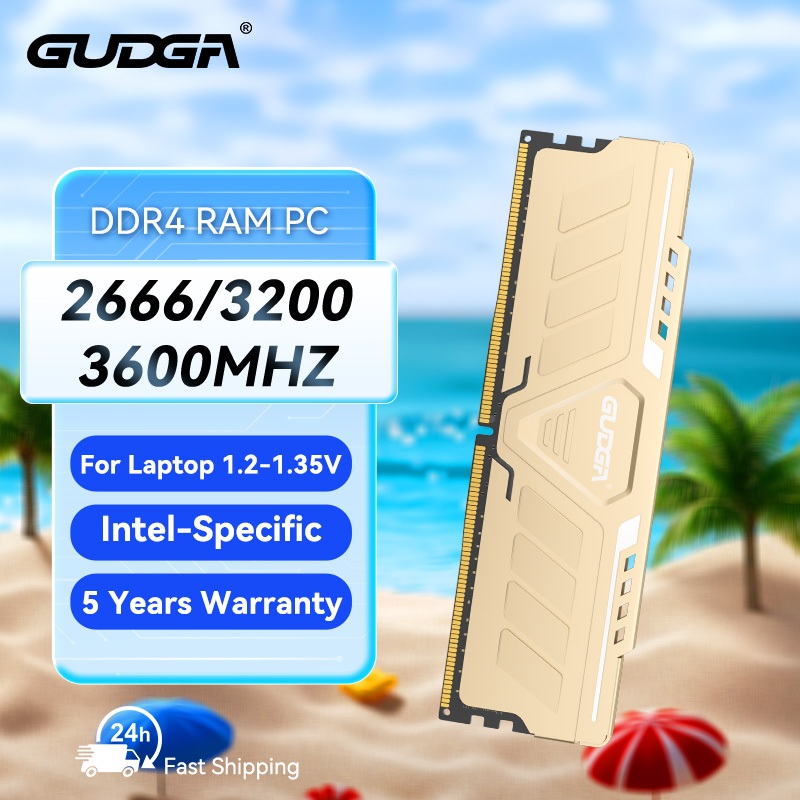GUDGA Intel RAM DDR4 PC 8GB 16GB 2666Mhz 3200Mhz 3600Mhz XMP2.0 สําหรับ ...