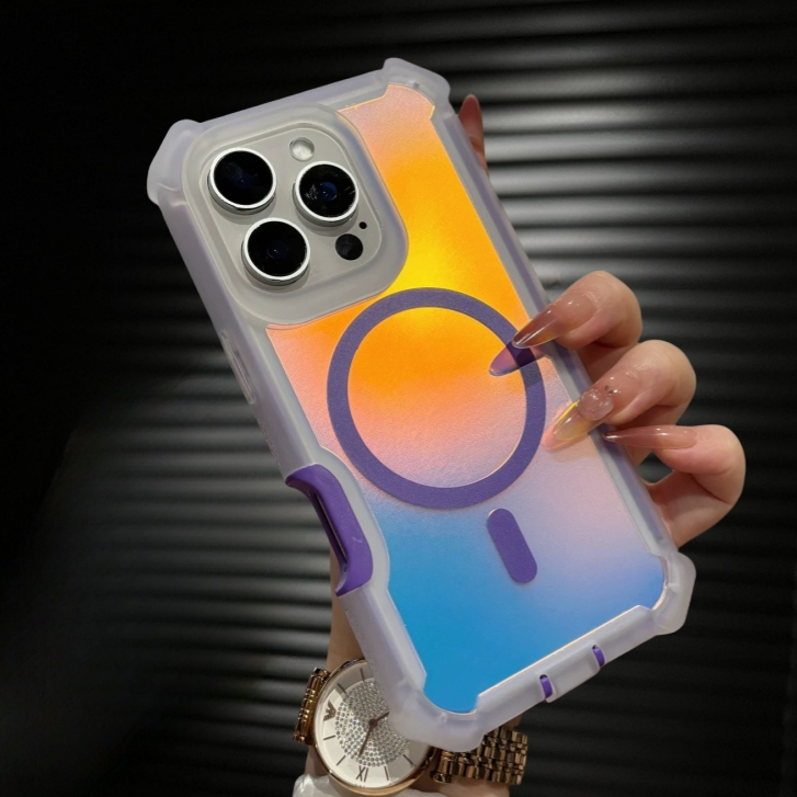 【chameleon/Thickened/2 in 1/Matte hard case/Purple】เคส compatible for ...