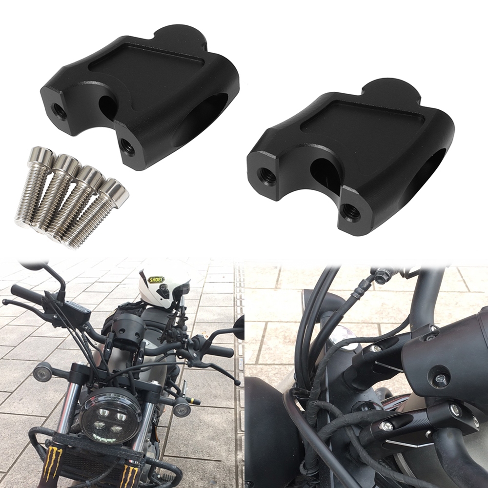 รถจักรยานยนต์Handlebar Mount Clamp Lifter Bar Clamps riser ยกแฮนด์ ...