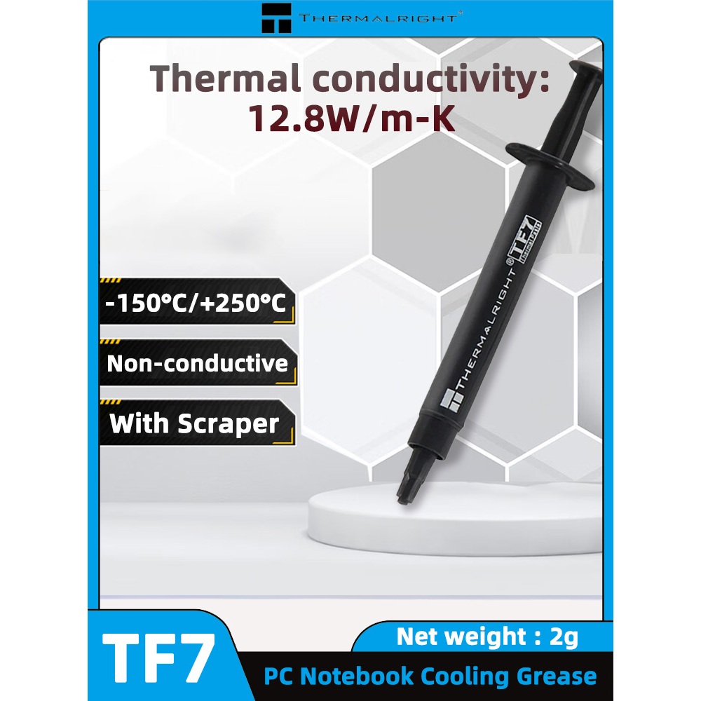 Thermalright TF7 Thermal Paste Conductiveity 12.8W/mk สําหรับ PC Notebook CPU การกระจายความร้อน ...