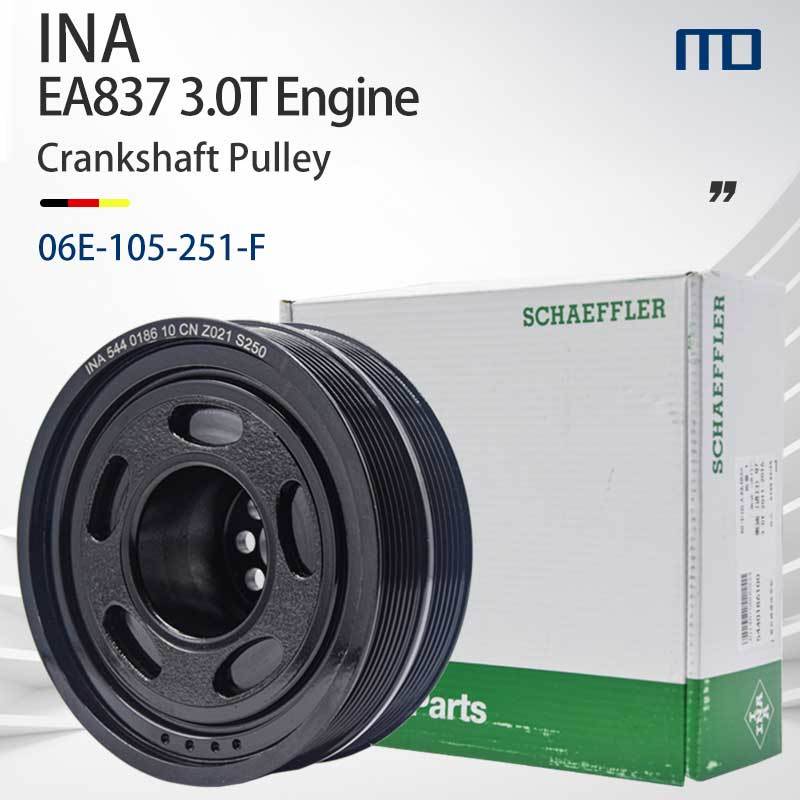 Crankshaft MAIN Pulley VIBRATION DAMPER สําหรับ AUDI S4 S5 A6 A7 A8 Q7 ...