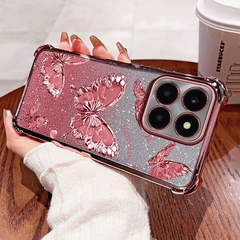 เคสโทรศัพท์สําหรับ Huawei Honor X8C X8B X8 4G X6A X6B X30i ผีเสื้อ ...