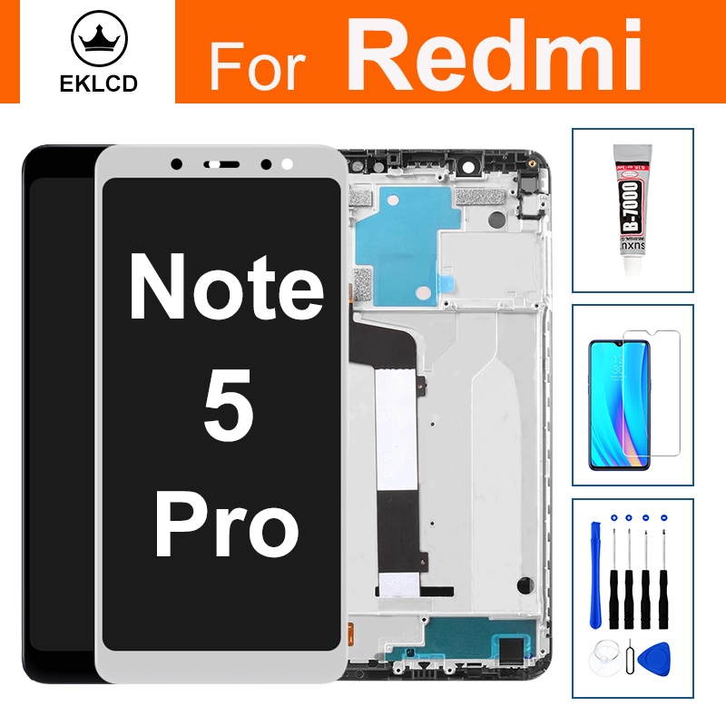 จอแสดงผลสําหรับ Xiaomi Redmi หมายเหตุ 5 Note5 Pro MEG7 MEI7S LCD Touch Screen Digitizer Assembly ...