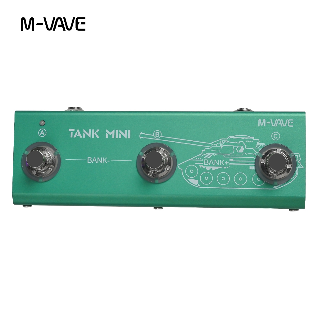 M-vave Tank Mini Multic Effect Guitar Pedal, รองรับการบันทึก IR และ OTG ...