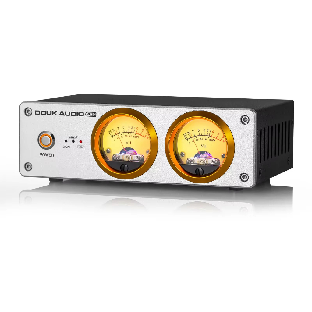 ไมโครโฟนคู่ + LINE Analog VU Meter Display สําหรับเครื่องขยายเสียงระดับ ...