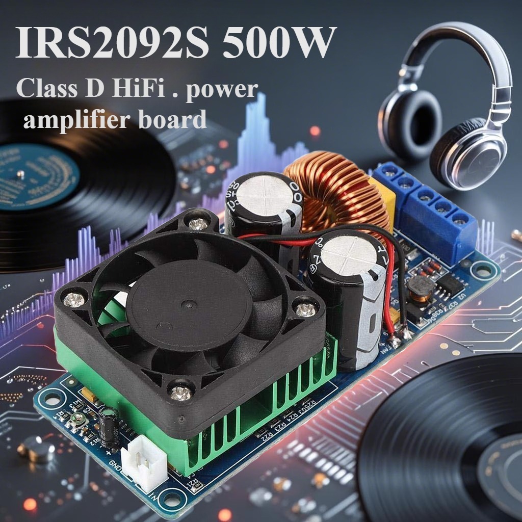 IRS2092S 500W Mono Channel Class D HIFI Power Amp Board เครื่องขยายเสียงดิจิตอล | Shopee Thailand