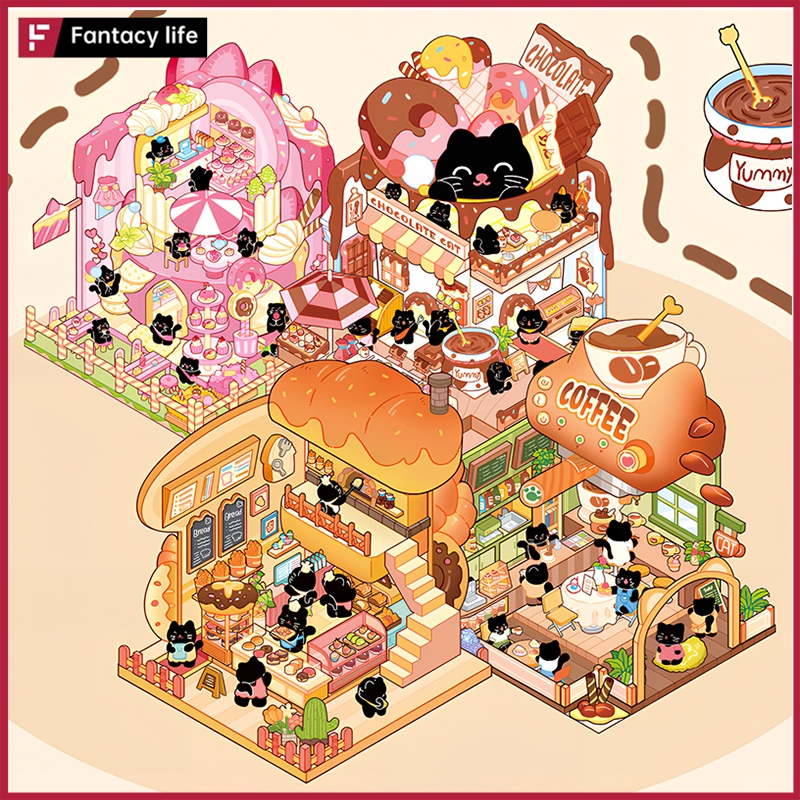 Duomi Workshop Series สติ๊กเกอร์ 2.5D สร้างสรรค์,สติ๊กเกอร์ฉากจิ๋วสัตว์ ...