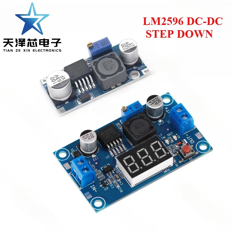 LM2596 LM2596HVS DC-DC Step Down Module โมดูลลดแรงดัน บอร์ดปรับแรงดันไฟ Adjustable Buck ...