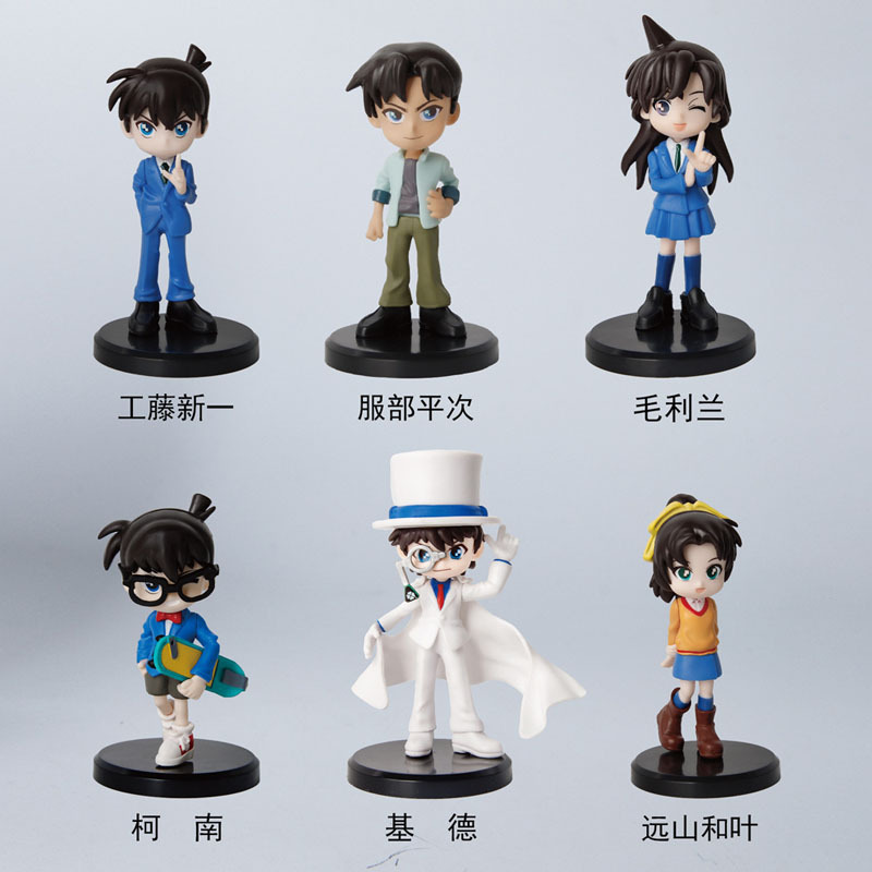 6 ชิ้น 10 ซม.-12 ซม.นักสืบ Conan Gashapon ของเล่น Kuroba Kaito Furuya ...
