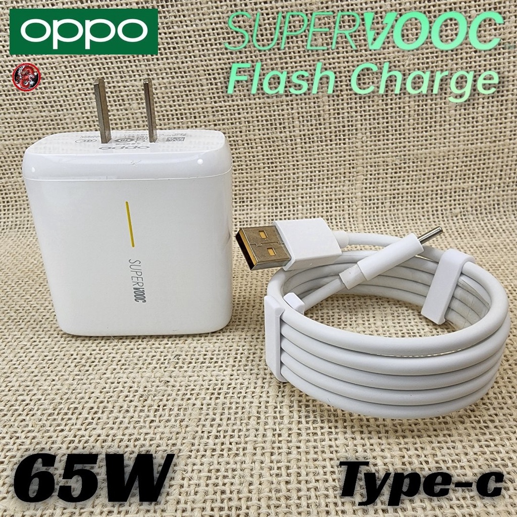 OPPO 65W Type-C Super VOOC Fast Charge Charger OPPO R17 Pro Original Charger, สายชาร์จ, ชาร์จ ...