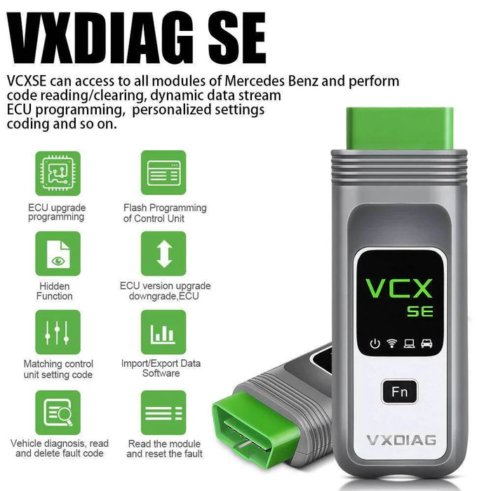 VXDIAG VCX SE สําหรับ Benz รถระบบเต็มรูปแบบ OBD2 เครื่องสแกนเนอร์ ...