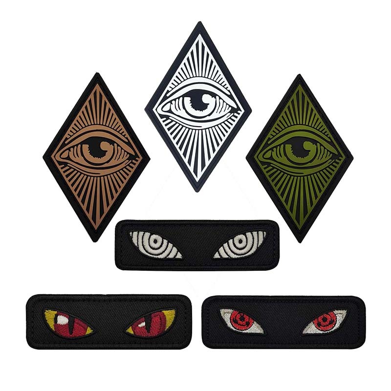 PVC Rhombus Panoramic Eye_patch, Cat Tiger Eyes, Evil Eye ปักเสื้อผ้า ...