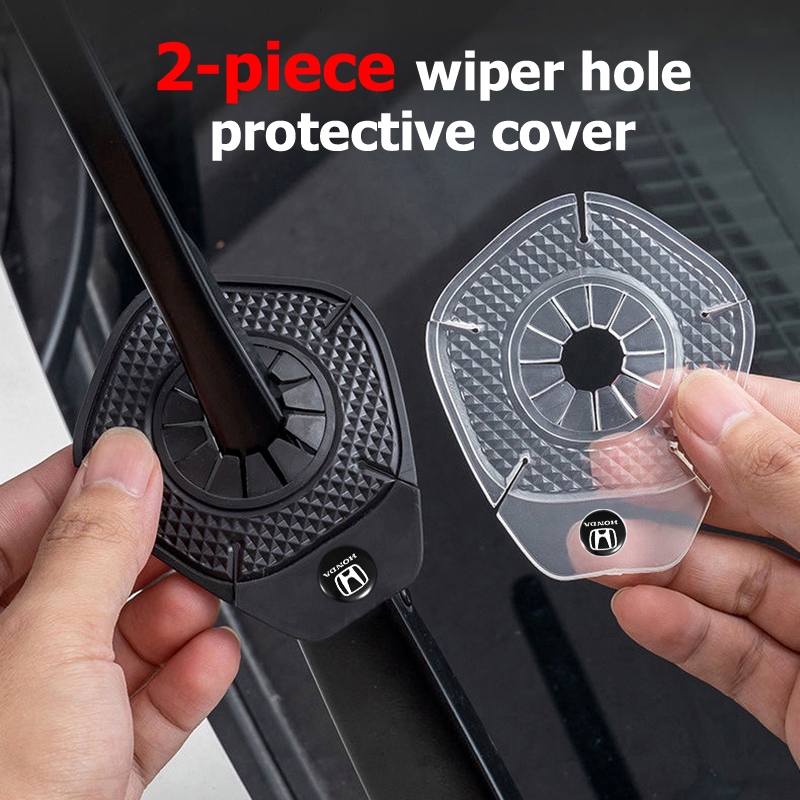 2PCS Universal ยางนุ่มรถด้านหน้ากระจก Wiper Hole กันฝุ่นรถด้านหน้า ...