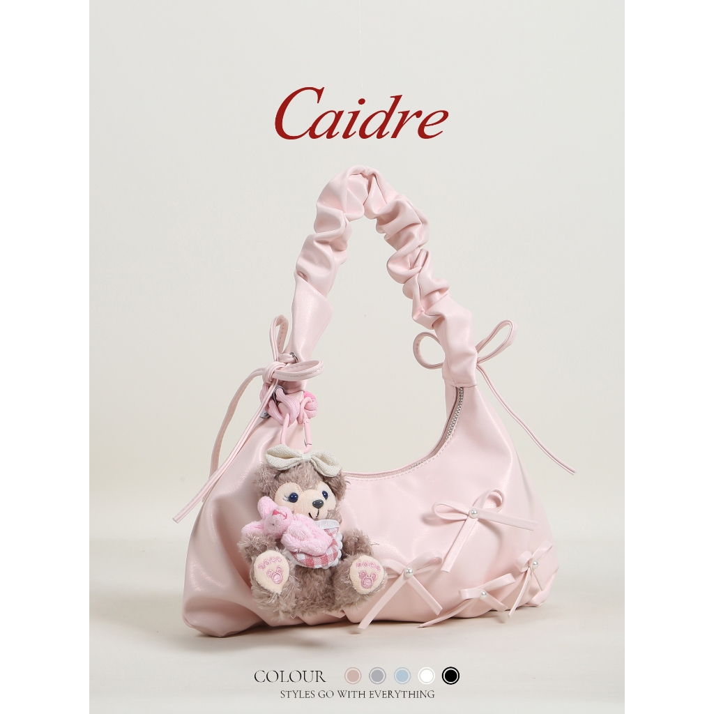 Caidre Bowknot Cloud Bag Portable Cross-body Small Bag Shoulder Armpit ...