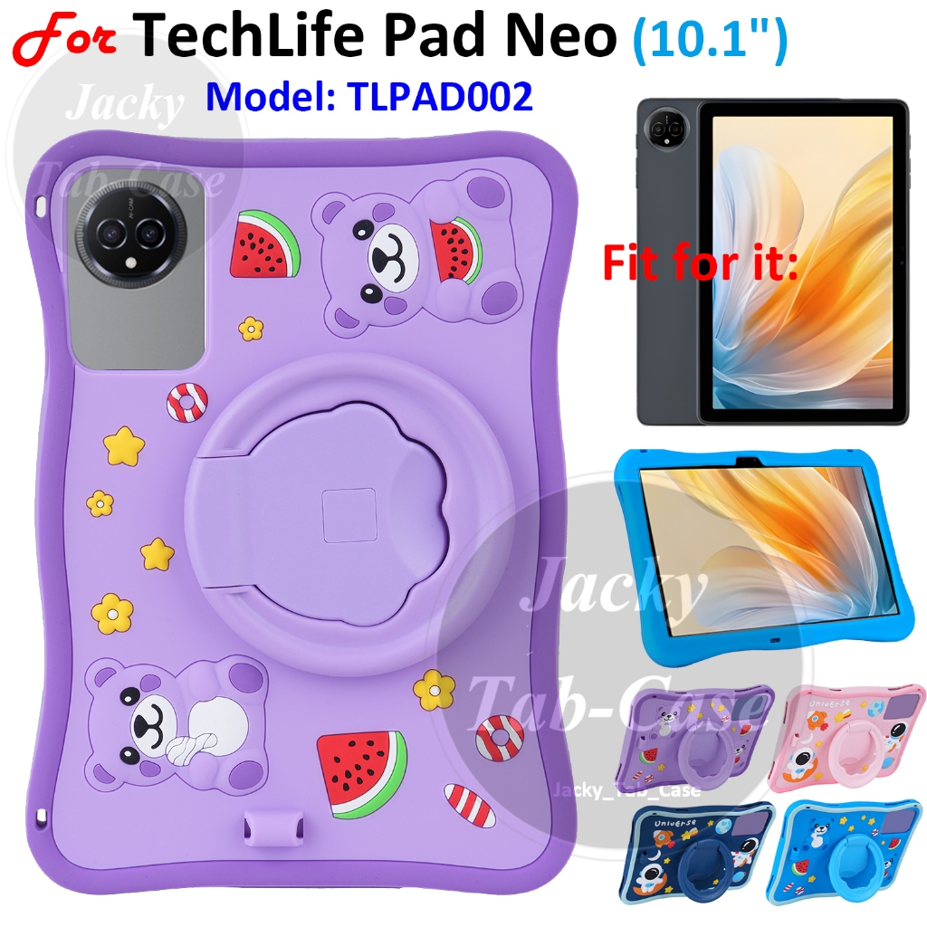 สําหรับ TechLife Pad Neo 10.1" รุ่น TLPAD002 หมีน่ารักนักบินอวกาศสไตล์ ...