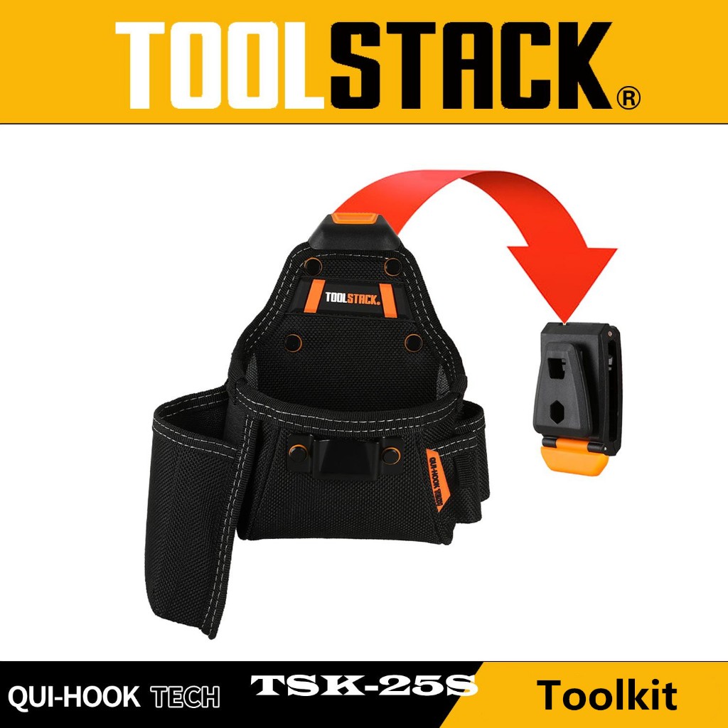 TOOLSTACK ชุดเครื่องมือแขวนอย่างรวดเร็ว, กระเป๋าแขวนด่วนความจุมัลติฟังก์ชั่น TSK-25S | Shopee ...