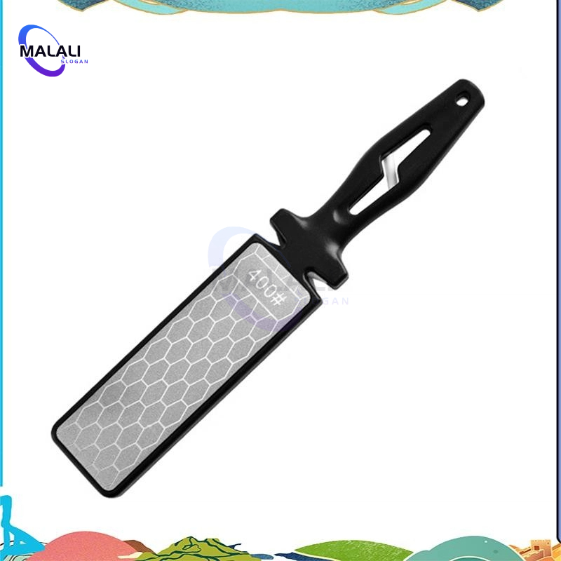 ตาข่ายเครื่องปั้นดินเผาสองด้าน Emery Whetstone มีด Sharpener Ultra-Fine ...