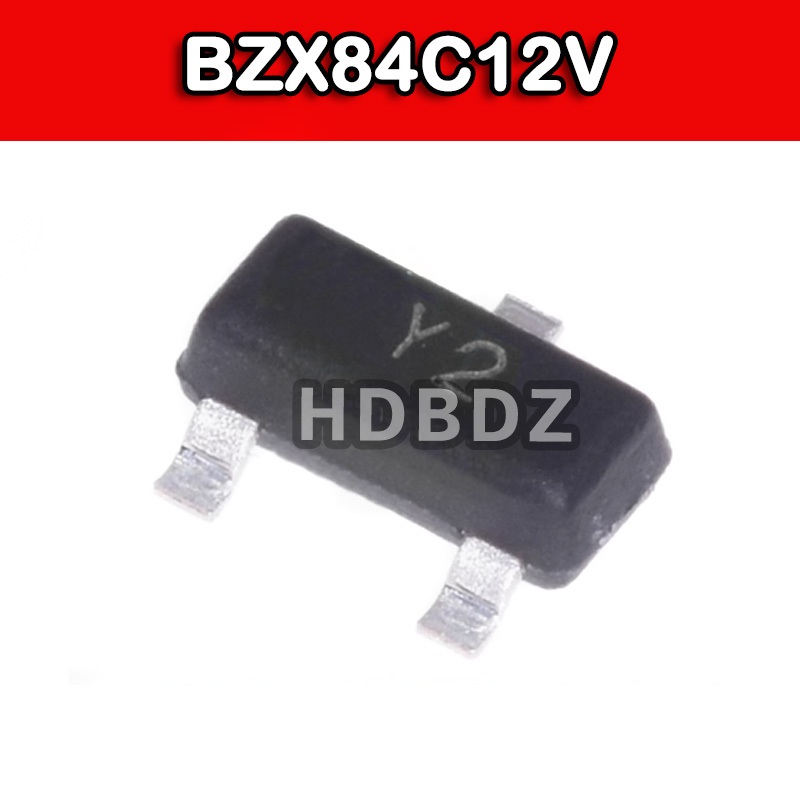 50 ~ 100PCS BZX84C12 SOT-23 Y2 12V ตัวควบคุมแรงดันไฟฟ้า Triode IC SMD | Shopee Thailand