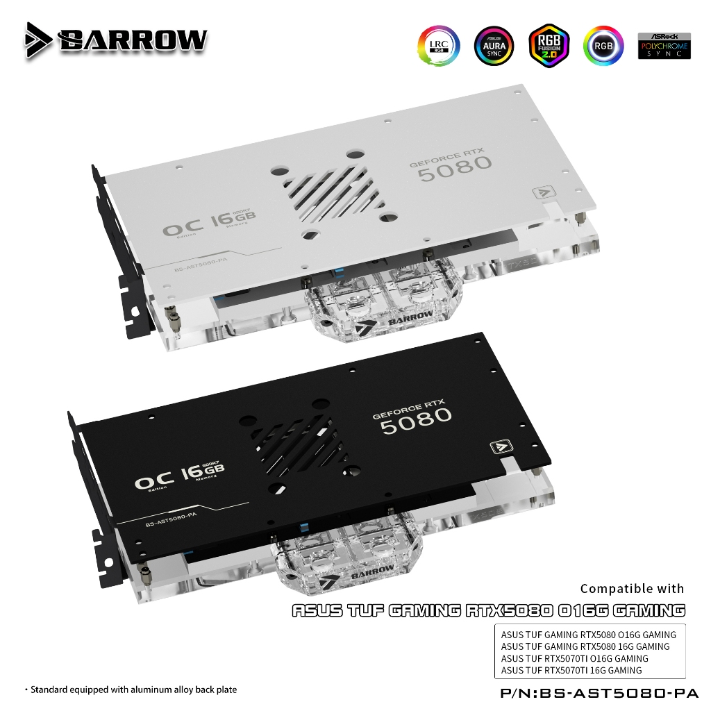 Barrow GPU Block สําหรับ ASUS TUF RTX 5080 5070 Ti O16G GAMING กราฟิก ...