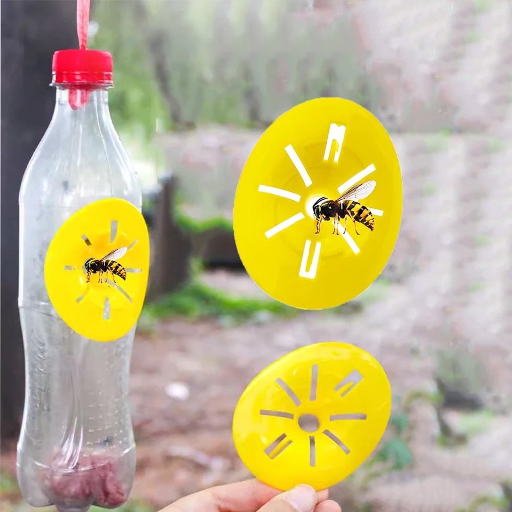 Reusable Wasp Trap แมลงช่องทาง Killer ดอกไม้ Bee Hornet Catcher ขวด ...