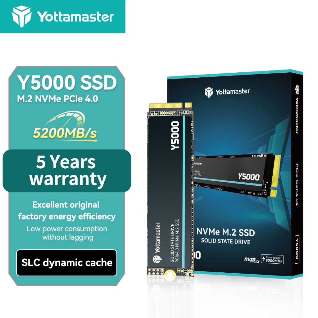 Yottamaster ภายใน Solid State Hard Disk HDD M2 PCIe M.2 NVME SSD 5200MB ...