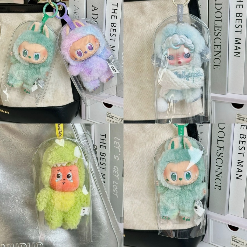 Labubu&Crybaby Sunset จี้ตุ๊กตาผ้าฝ้าย PVC ใส กันฝุ่น ขนาด 18 ซม. พร้อม ...