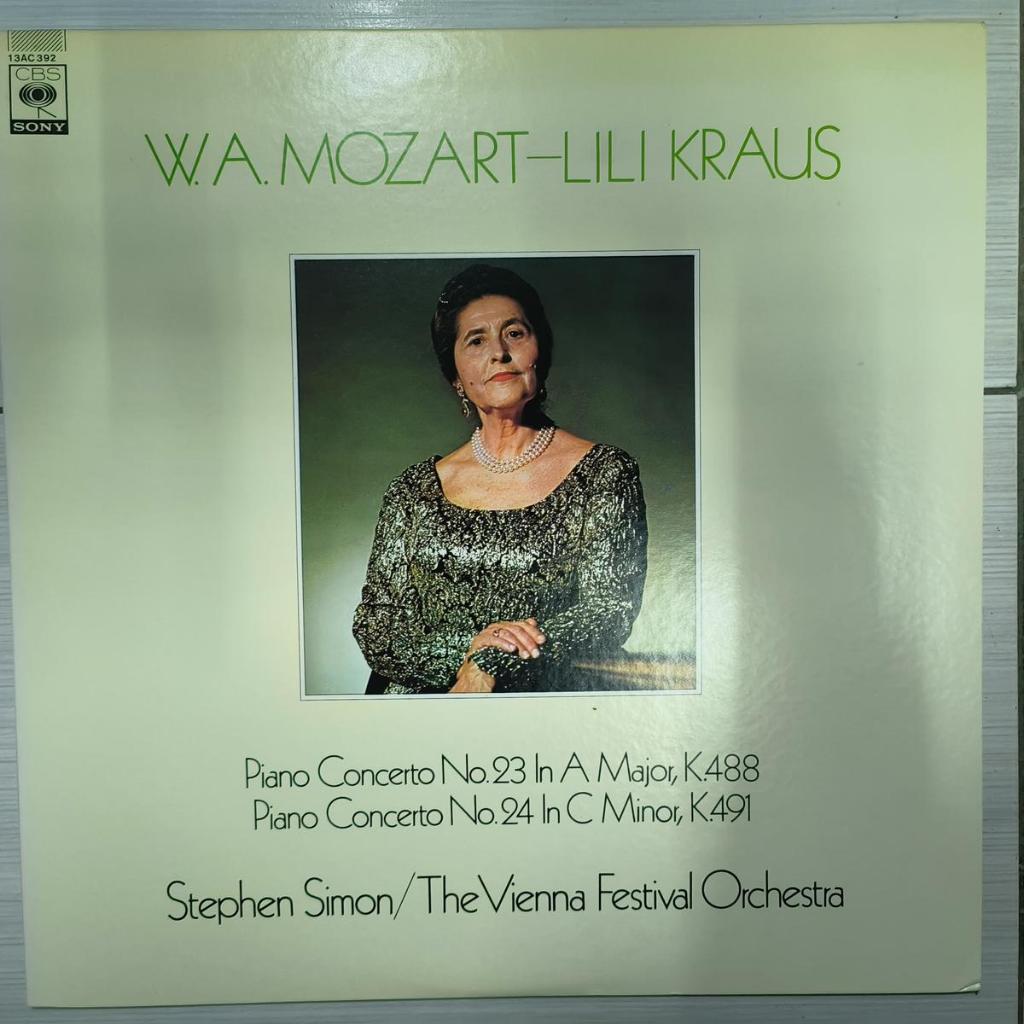 Mozart Lili Kraus, Stephen Simon Piano Concerto No. 23 K.488 ...