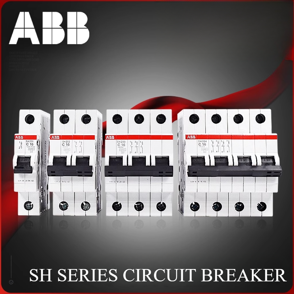Original ABB Miniature Circuit Breaker SH200 Series C ประเภท SH201 SH202 SH203 SH204 1A 2A 3A 4A ...