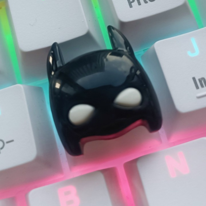 ปุ่มกด Batman ESC Keycaps R4 โปร่งแสงคีย์บอร์ดเครื่องกล Keycaps Marvel ...