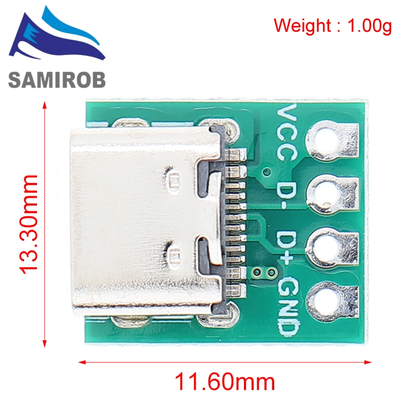 5/10 ชิ้น USB 3.1 ประเภท C Connector 16 พินทดสอบอะแดปเตอร์บอร์ด PCB 16P Connector Socket สําหรับ ...