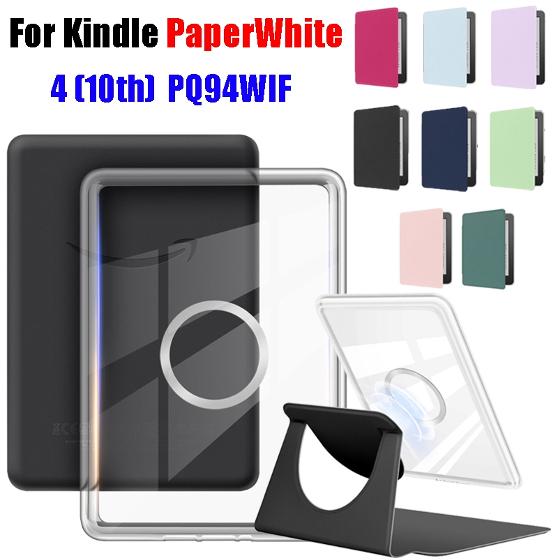 สําหรับ Kindle PaperWhite 4 6.0 e-Book แม่เหล็ก 360 หมุนขาตั้ง ...