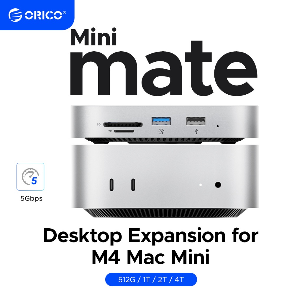 ORICO MiniMate 1TB External SSD พร้อม USB3.0 SD/TF3.0 สำหรับ Mac Mini M4 (M4SE) | Shopee Thailand