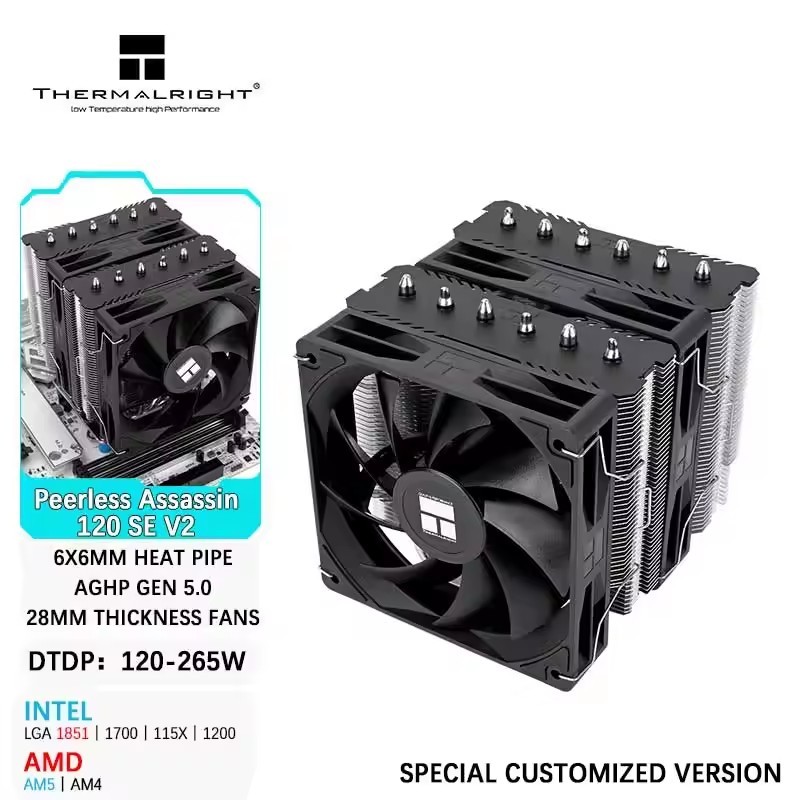 Thermalright Peerless Assassin 120 SE V2 เคสคอมพิวเตอร์หม้อน้ําระบาย ...