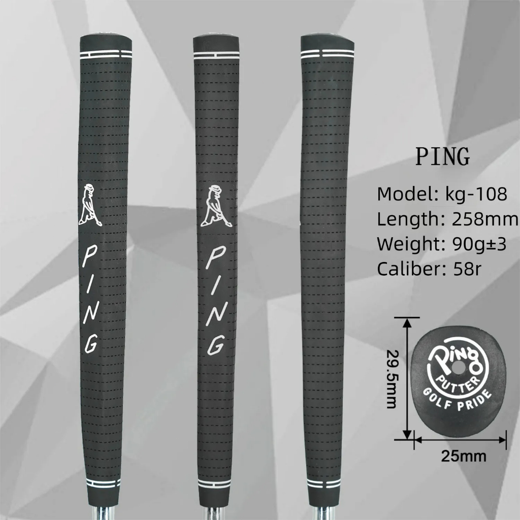PING Golf Putter Grip สีดำ ขนาด 58R ผลิตจากยางคุณภาพดี | Shopee Thailand