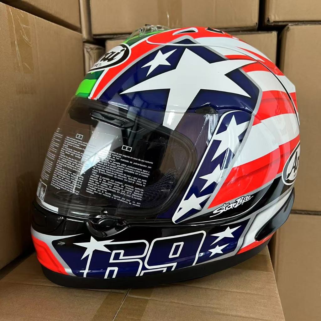 ARAI RX7 RR5 Haydn แตงโมรถจักรยานยนต์หมวกกันน็อคเต็มขี่หมวกกันน็อค ...