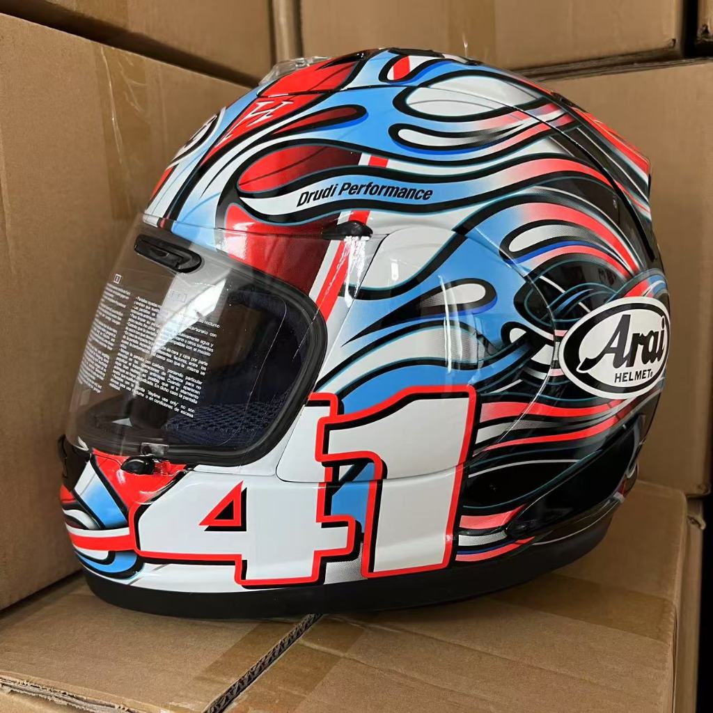 ARAI RX7 RR5 หมวกกันน็อคมอเตอร์ไซค์ Blue haga ขี่หมวกกันน็อคป้องกันการ ...
