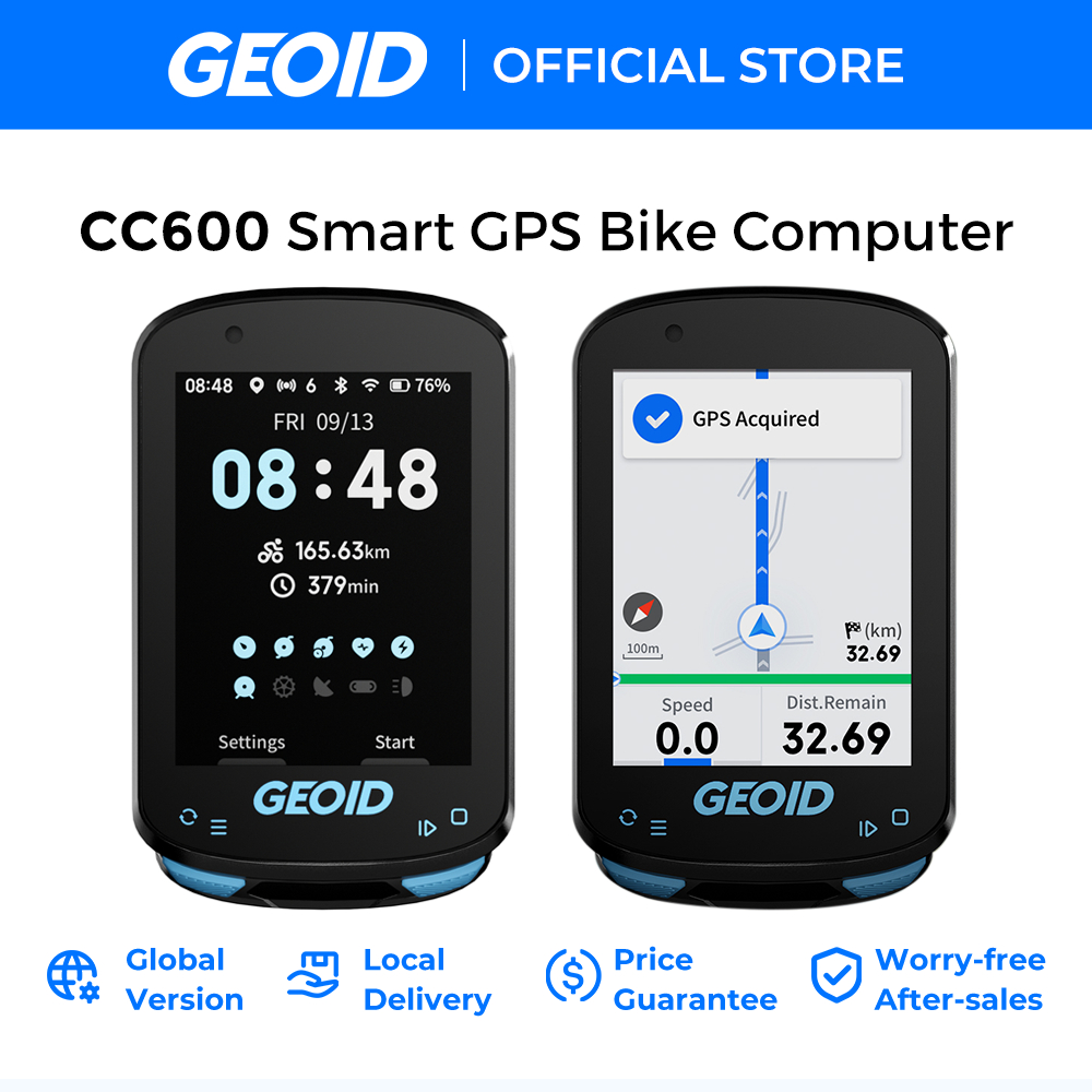 Geoid CC600 จักรยานคอมพิวเตอร์ไร้สายสมาร์ทนําทางจักรยาน Speedometer Automatical เครื่องวัดระยะ ...