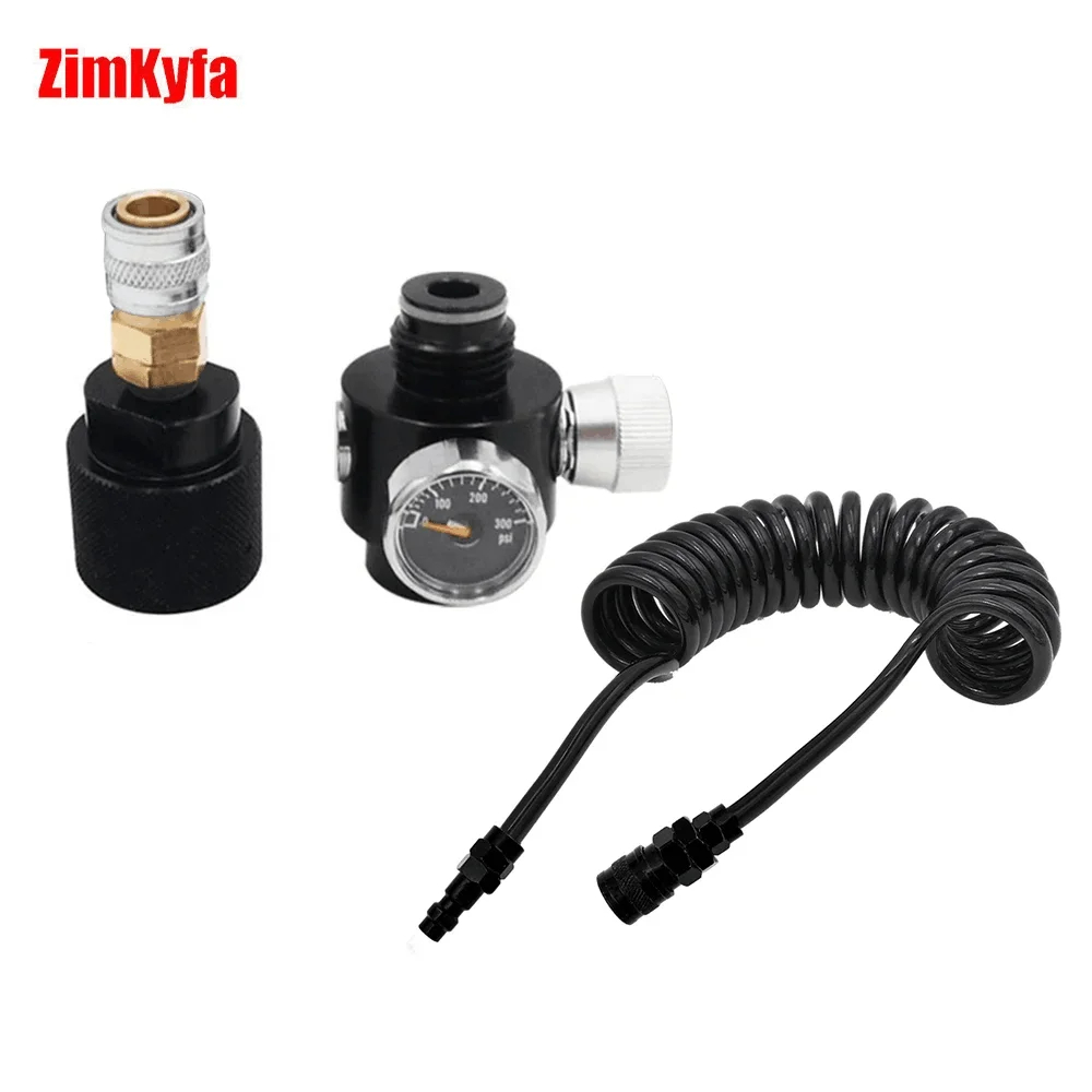 HPA SLP FLEX CO2 Regulator วาล์ว W/100 ซม.ความดันต่ําท่อระยะไกล Coil ...