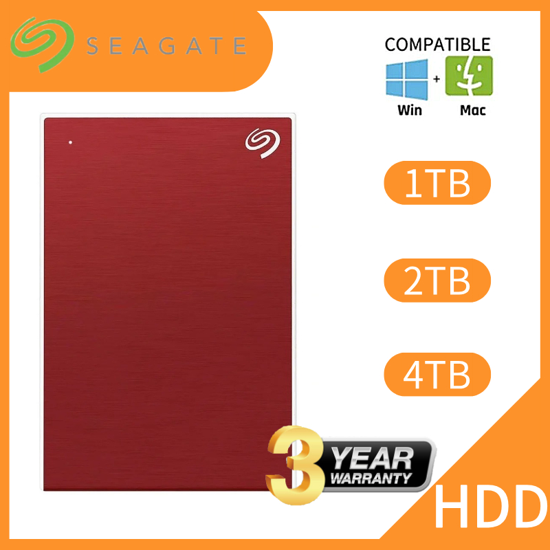 Seagate One touch Red 1TB/2TB/4TB HDD Hard disk Portable hard drives ...