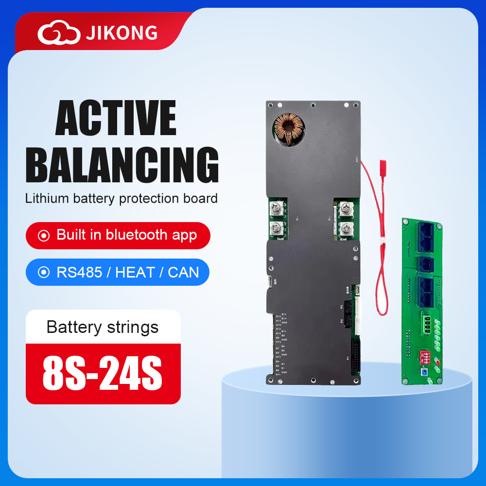 สมาร์ท BMS JK V19 PB2A16S15P ใหม่ 4.3 LCD Active Balance สําหรับ 8S-20S Li-Ion/Lifepo4/LTO ...