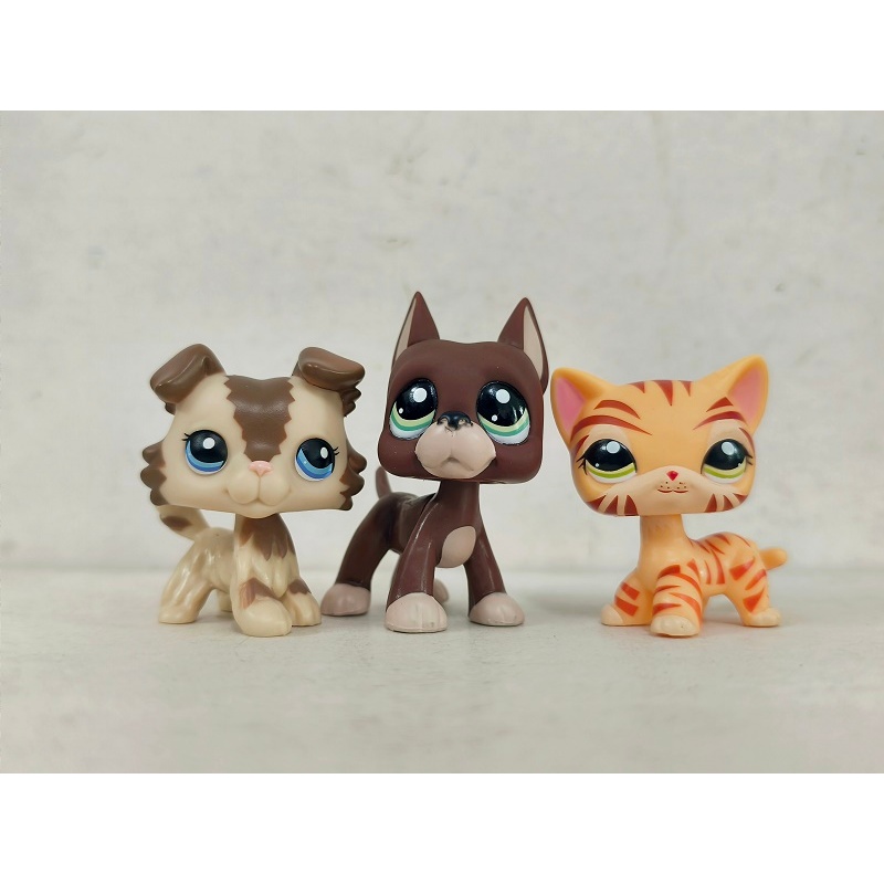 3 ชิ้น/ล็อต LPS รูปแมวสุนัข #2210#1519 Littlest Pet Shop ของเล่นเด็ก ...