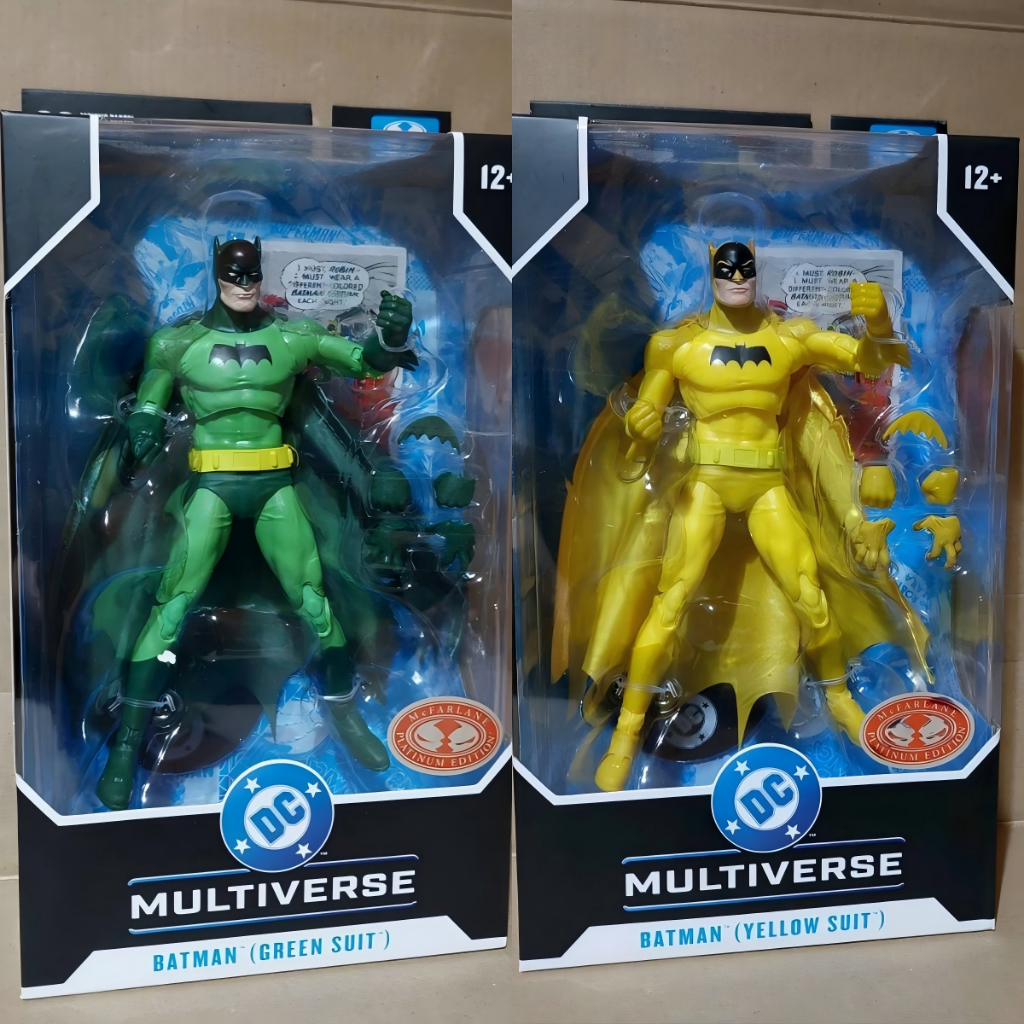 [ในสต็อก] McFarlane Toys GREEN BATMAN YELLOW BATMAN DC Multiverse 7 ...