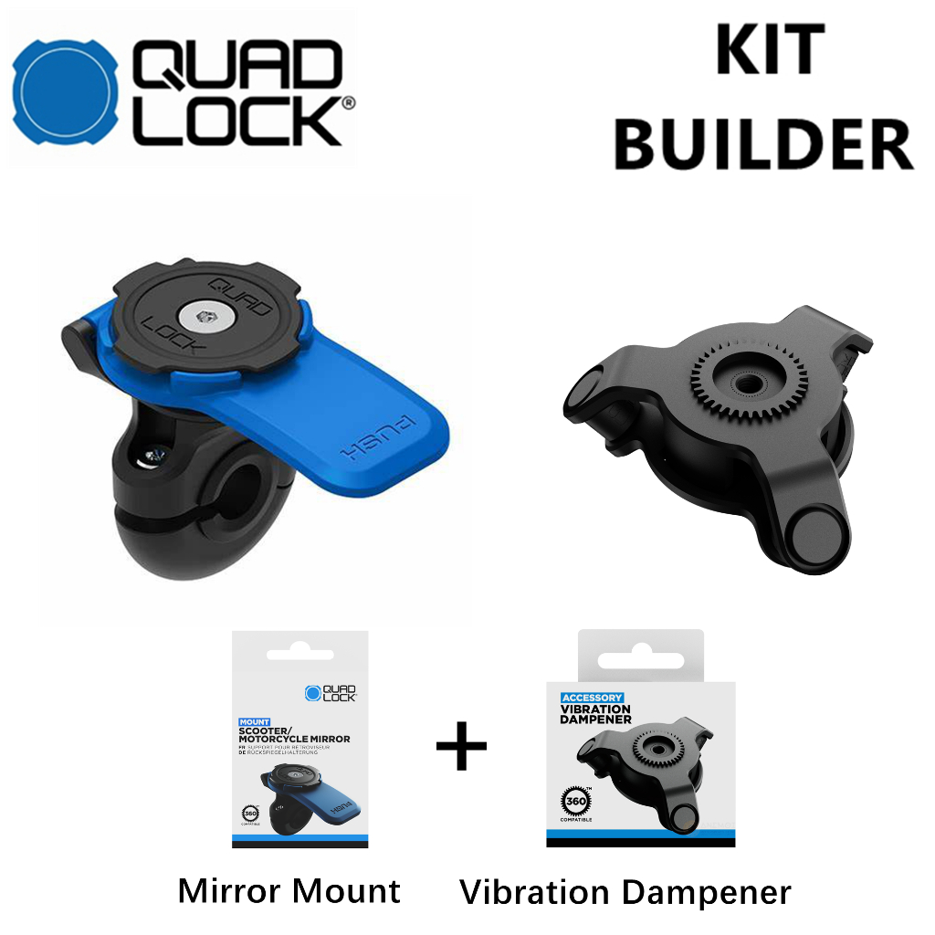Original Kit Builder Mount Quad Lock Mirror Mount Scooter/Motorcycle - Mirror Mount Vibration ...