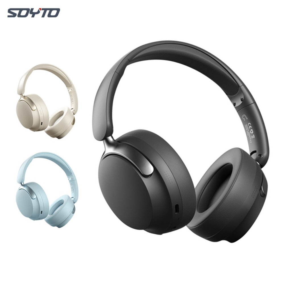 SOYO SY-T7 หูฟังบลูทูธแบบครอบหู 360° Spatial Audio 40 มม. ไดรเวอร์ Hi ...