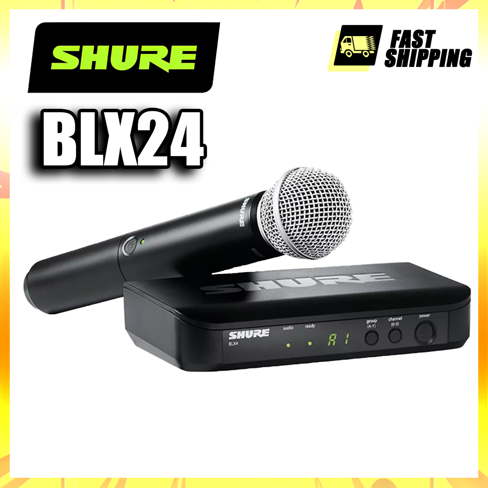 Shure BLX24/BETA58A SM58 ระบบไมโครโฟนไร้สาย UHF | Shopee Thailand