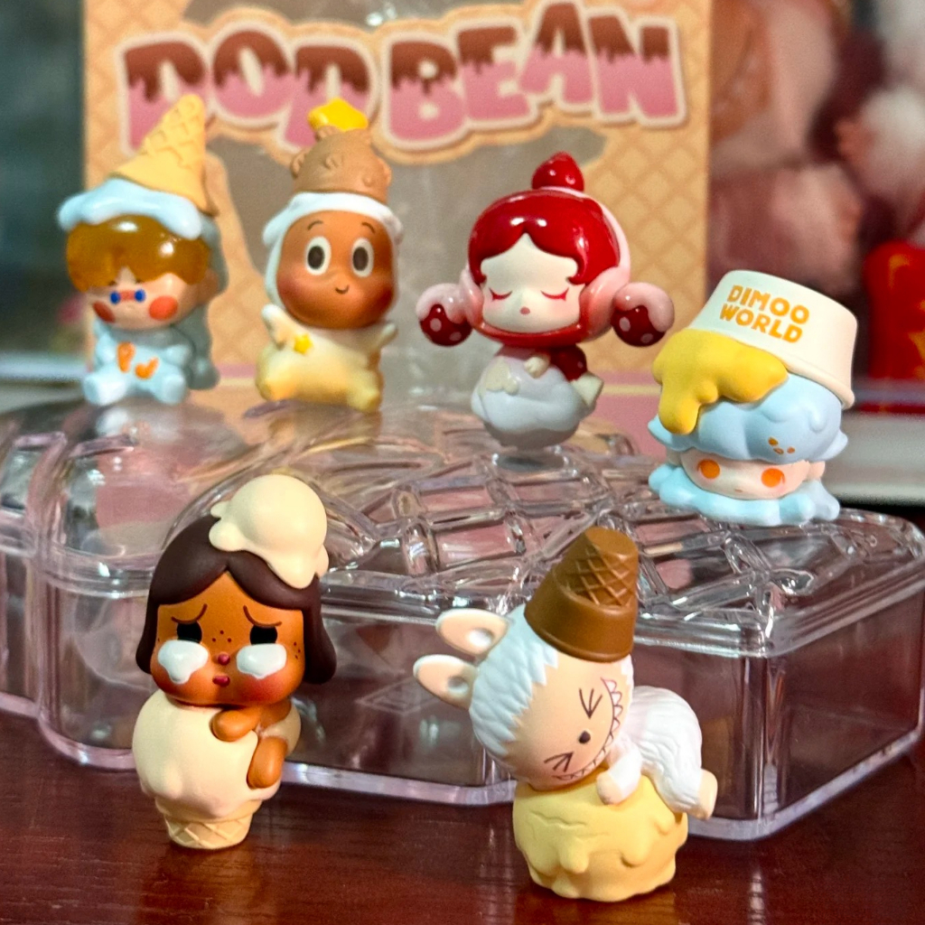 [ของแท้] POPMART POP BEAN Ice Cream Box Set Series Mini SP Dimoo ...