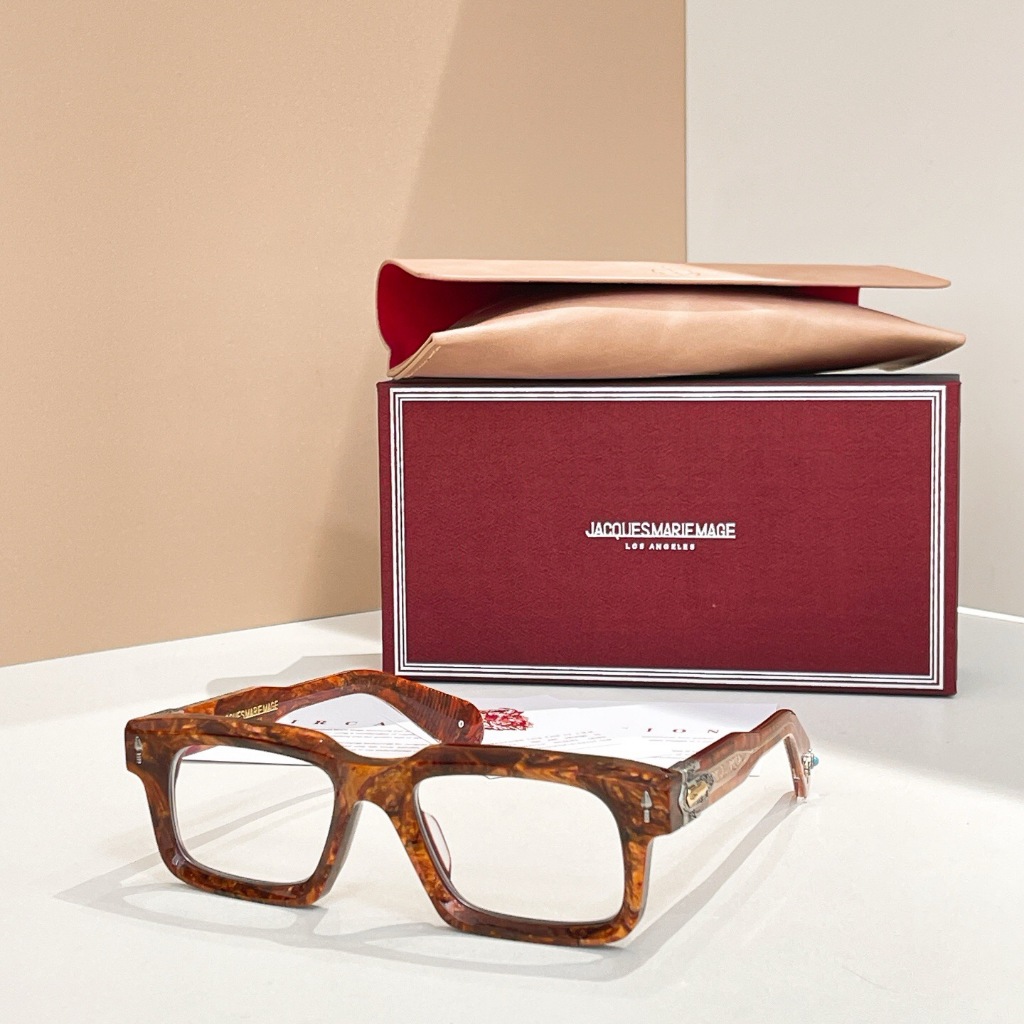 JACQUES MARIE MAGE Belvedere Cat Eye Square Glasses Frame สำหรับทั้งชาย ...