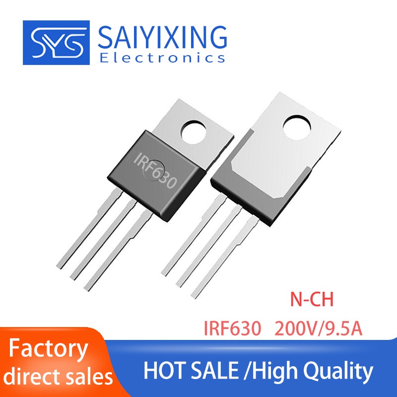 10PCS ยี่ห้อใหม่ IRF630 IRF630NPBF IRF630N TO-220 200V 9A 9N20 In-Line ...