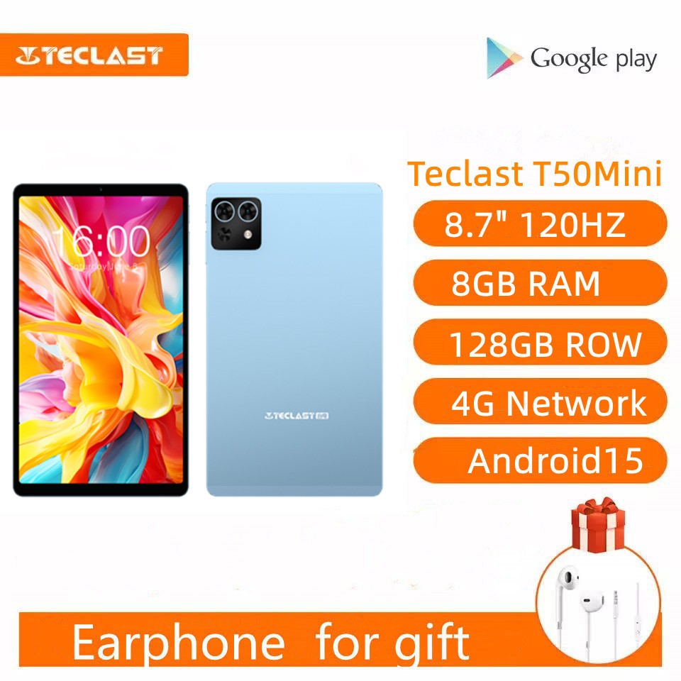 Teclast T50 mini Mini Screen 8.7 นิ้ว 4G ซิมการ์ดโทร 120Hz Refresh Gaming และ Entertainment Pad ...