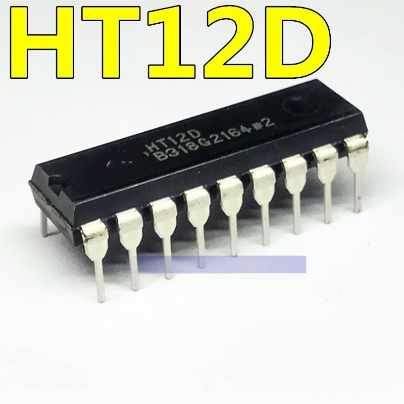 ชิป HT12D HT-12D DIP-20 วิทยุรีโมทคอนโทรลถอดรหัส/ชิปรับสัญญาณอินฟราเรด ...